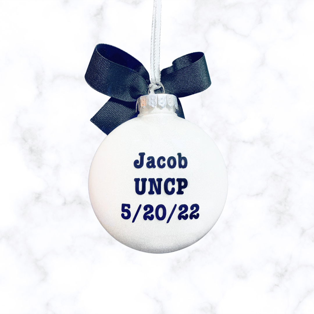 Graduation Ornament, Masters Degree Gifts – Pear Tree Personalizations