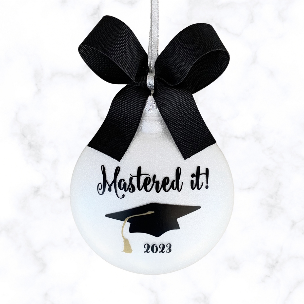 Graduation Ornament, Masters Degree Gifts – Pear Tree Personalizations